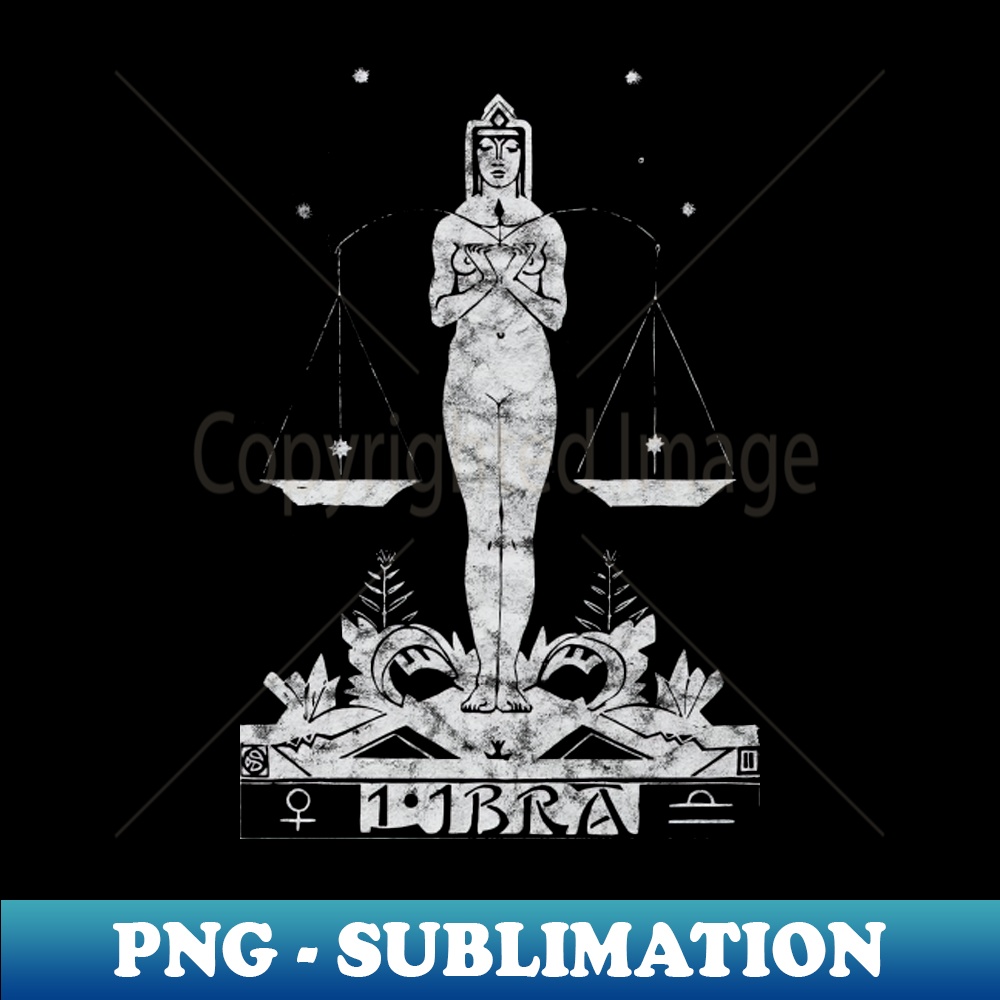 Libra - Retro PNG Sublimation Digital Download - Unleash You - Inspire ...