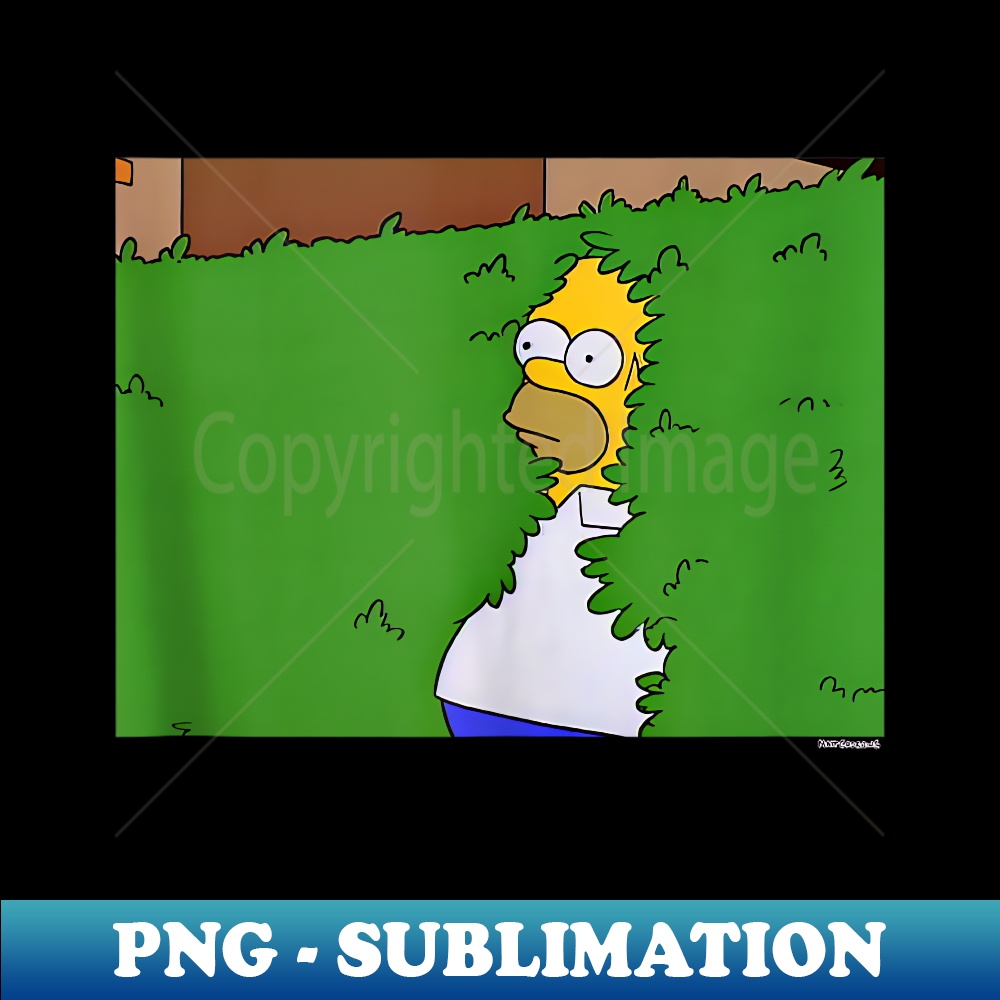 The Simpsons Homer Hedge Meme - PNG Sublimation Digital Down | Inspire ...