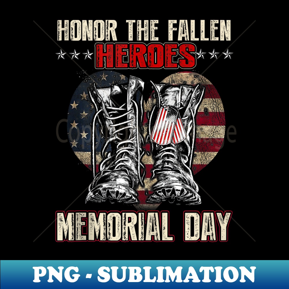 Honor The Fallen Heroes Memorial Day Vintage Flag - Artistic | Inspire ...