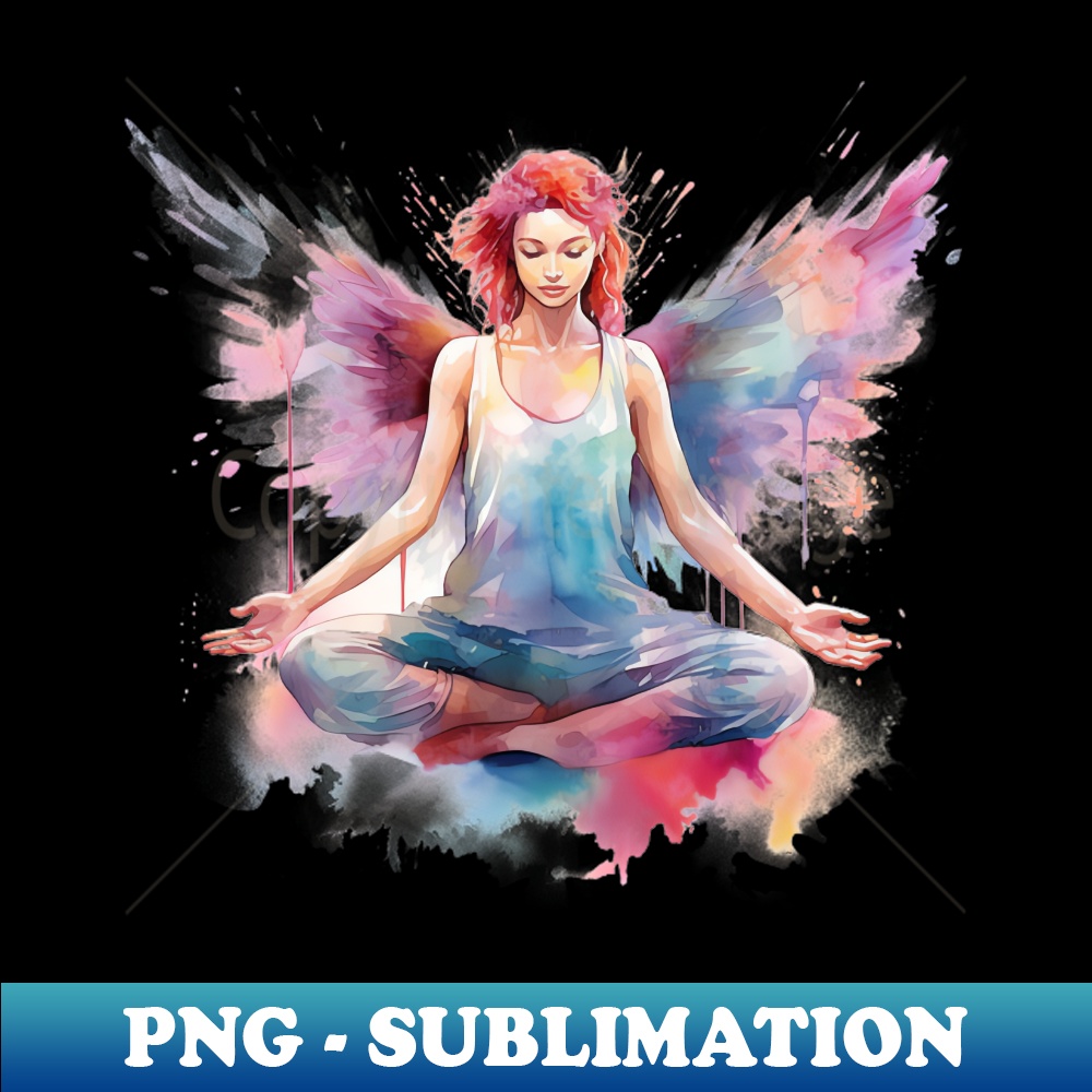 Angel Yoga Flow Connecting with Heavenly Energy - PNG Transp | Inspire ...