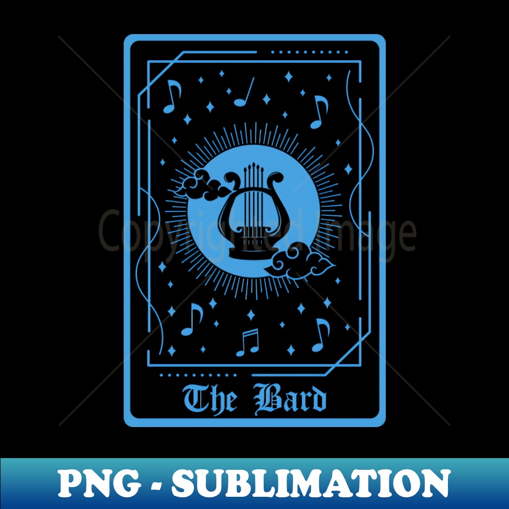 DD Bard Class Tarot Card - Elegant Sublimation PNG Download | Inspire ...