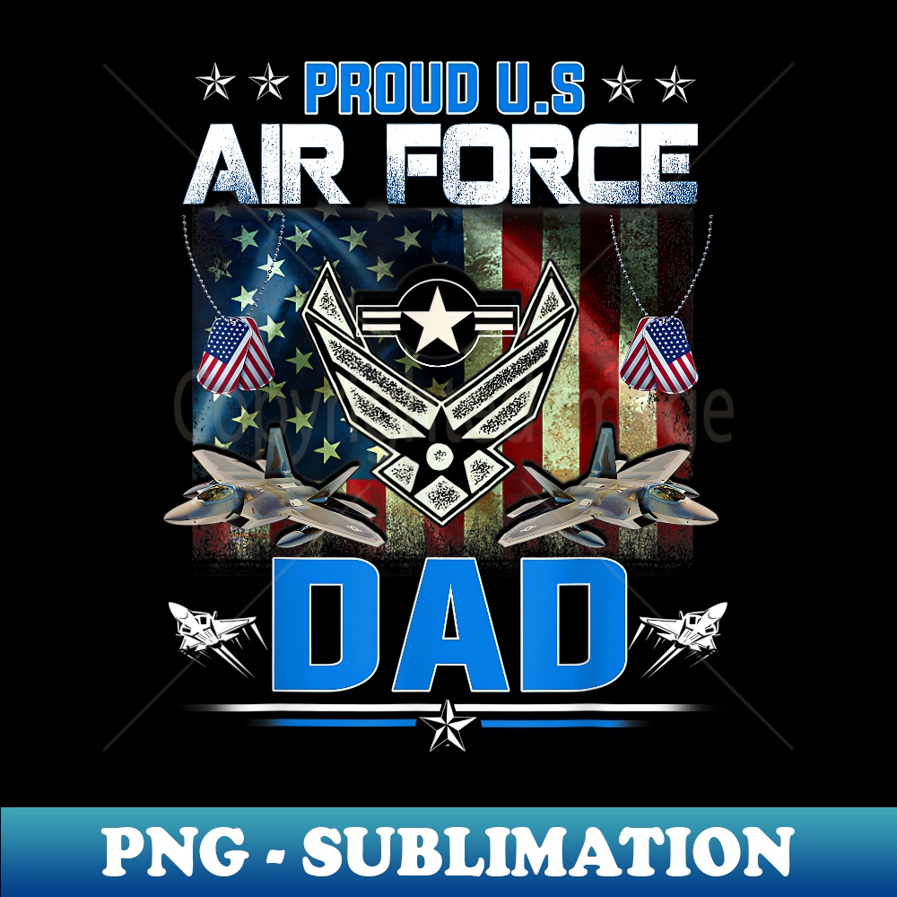 US Air Force Proud Dad -Proud Air Force Dad Father - Premium | Inspire ...