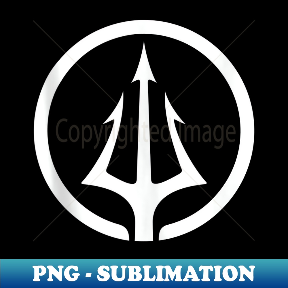 Trident Poseidon Neptune Circle - PNG Transparent Sublimatio | Inspire ...