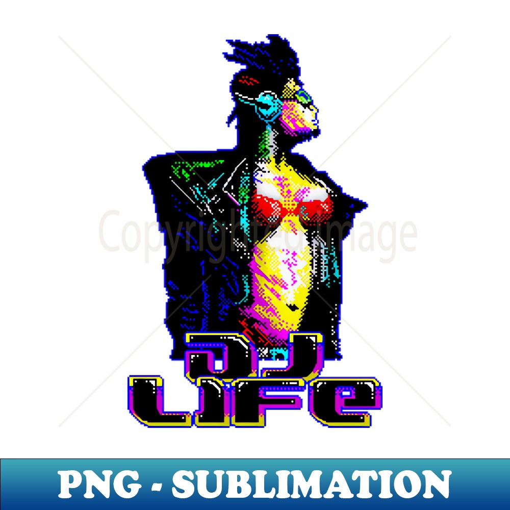 DJ Life Dance Techo House Music 8 Bit Art - High-Resolution | Inspire ...