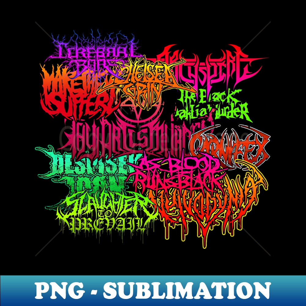 Deathcore Band Logos - Aesthetic Sublimation Digital File - | Inspire ...