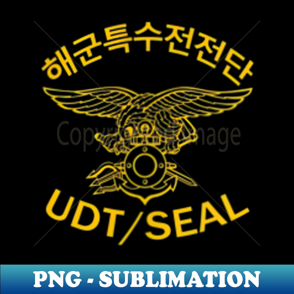 South Korean Navy Special Forces UDT SEAL - Retro PNG Sublim - Inspire Uplift