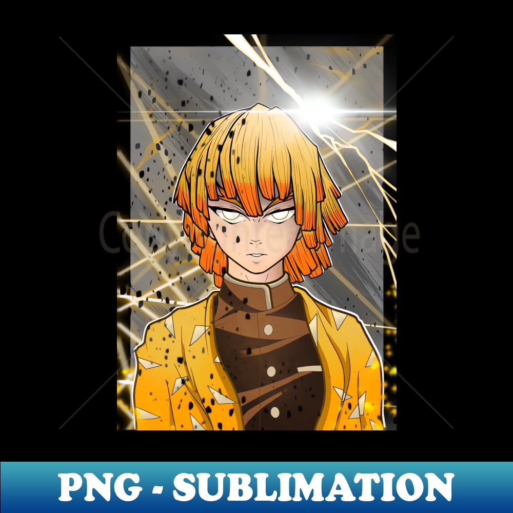 Zenitsu - Sublimation-Ready PNG File - Unlock Vibrant Sublim | Inspire ...