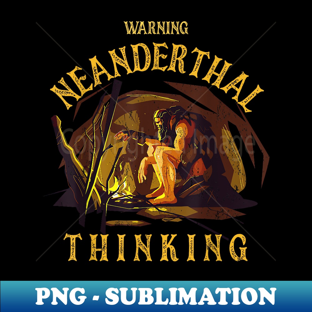 Caveman American Neanderthal Thinking Father's Day - Retro P | Inspire ...