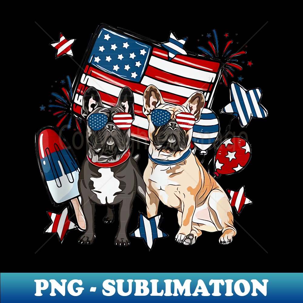 4th Of July French Bulldog Dog Independence Day Patriotic - | Inspire ...