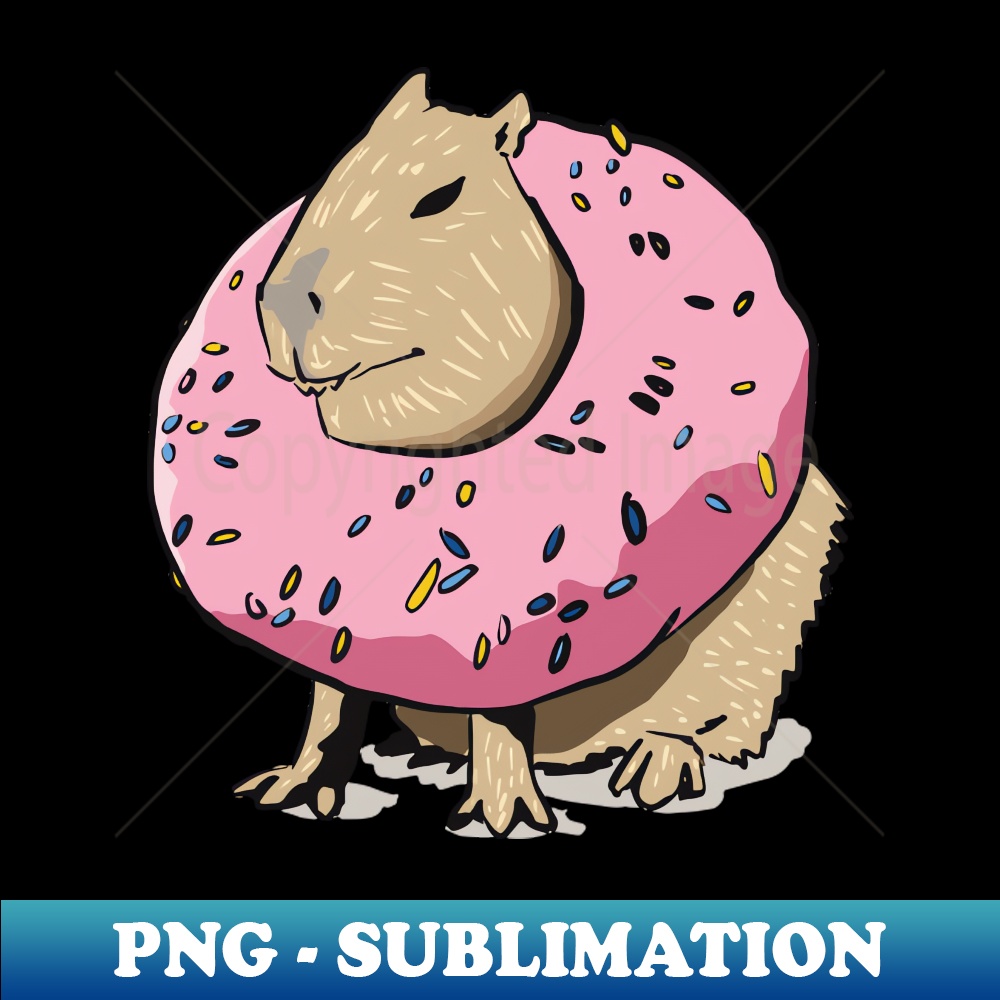 capibara con dona - High-Resolution PNG Sublimation File - R | Inspire ...