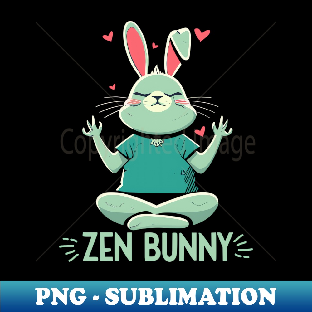 zen bunny yoga rabbit meditation - Aesthetic Sublimation Dig | Inspire ...