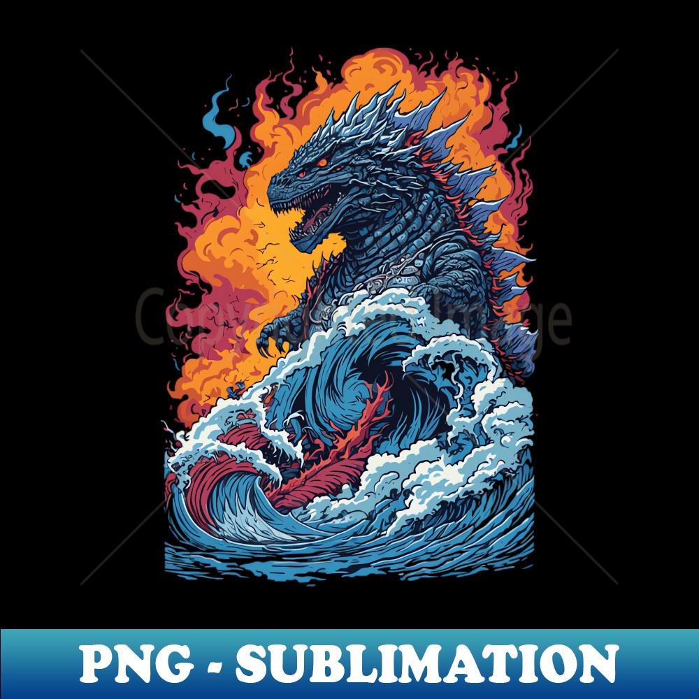 Godzillas Unstoppable Rampage - PNG Transparent Digital Down - Inspire ...