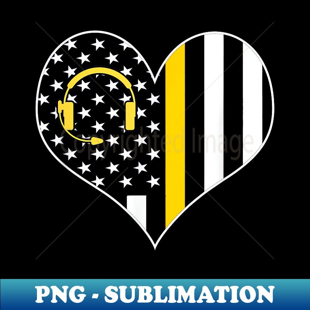 911 Dispatcher Gold Line USA Flag Emergency Dispatchers - PN | Inspire ...