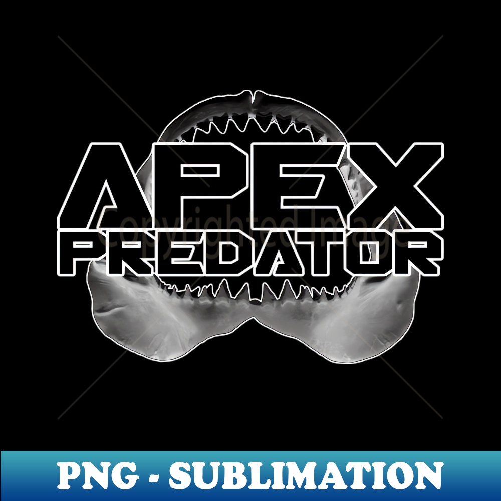 Apex Predator Shark Jaw - PNG Transparent Sublimation Design | Inspire ...