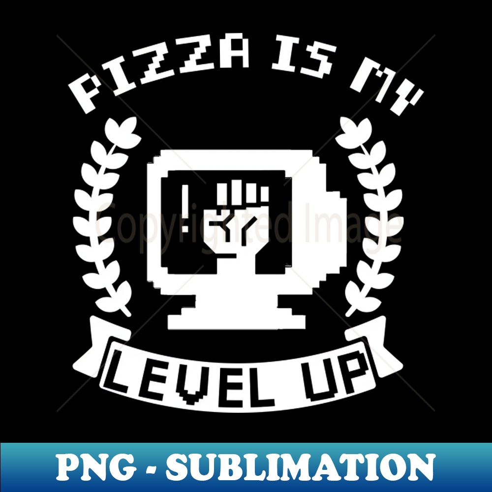 pizza is my level up pizza lover pixel art - Signature Subli | Inspire ...