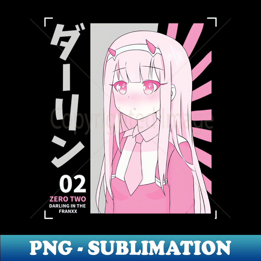 Zero Two Kawaii Story - Signature Sublimation PNG File - Stu | Inspire ...