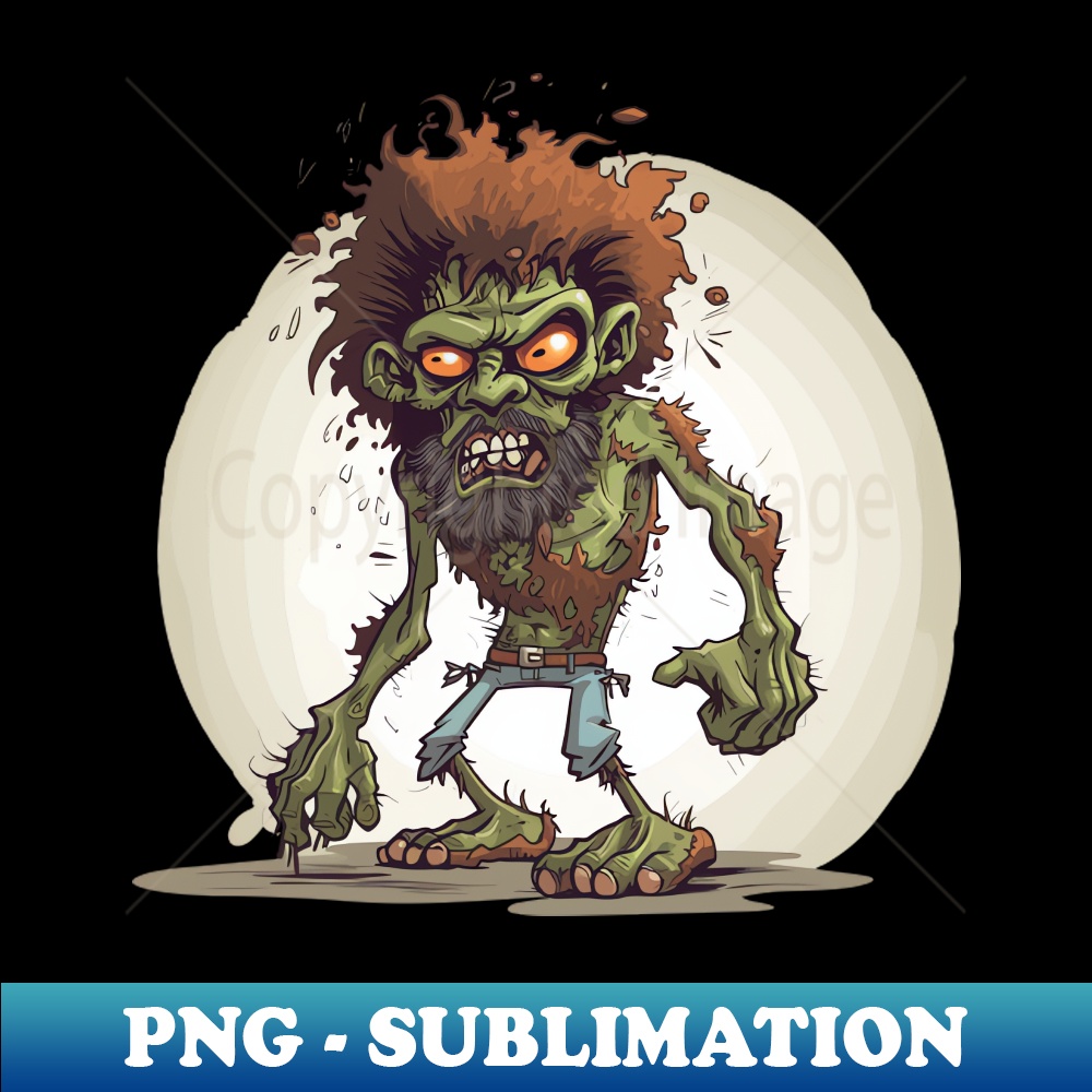 Zombie Caveman - High-Resolution PNG Sublimation File - Crea | Inspire ...