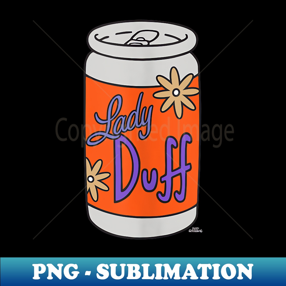 The Simpsons Lady Duff Beer - PNG Transparent Sublimation Fi - Inspire ...