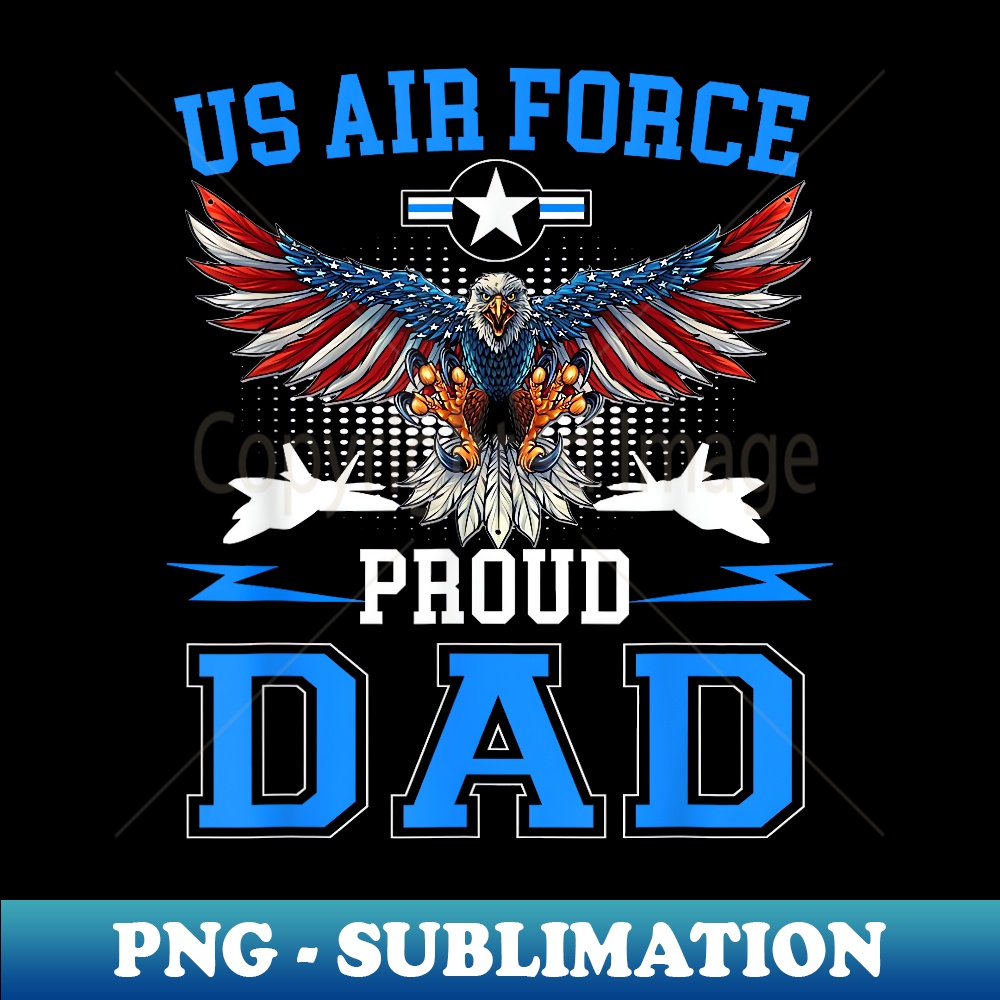 Proud Air Force Dad US Air Force Military Mens - USAF - Vint | Inspire ...