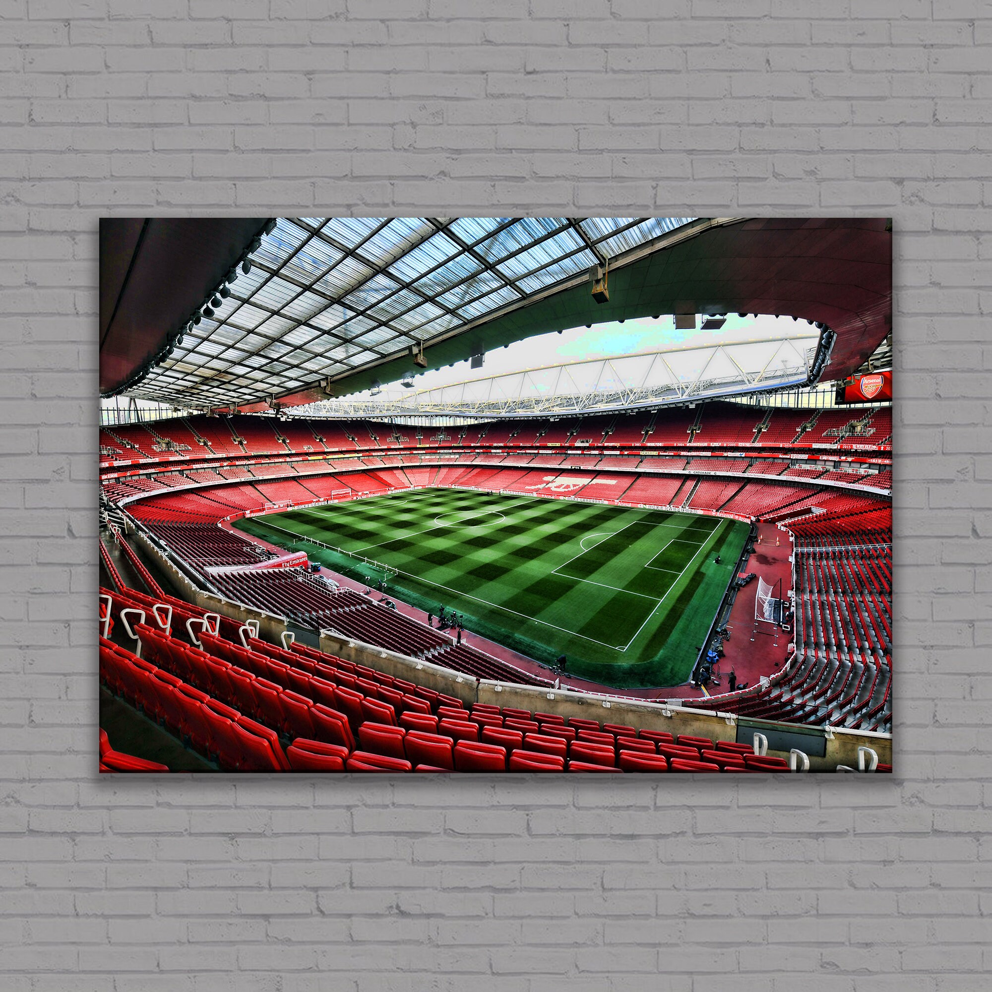 Arsenal Stadium canvas, Football wall art, Man cave decor, | Inspire Uplift