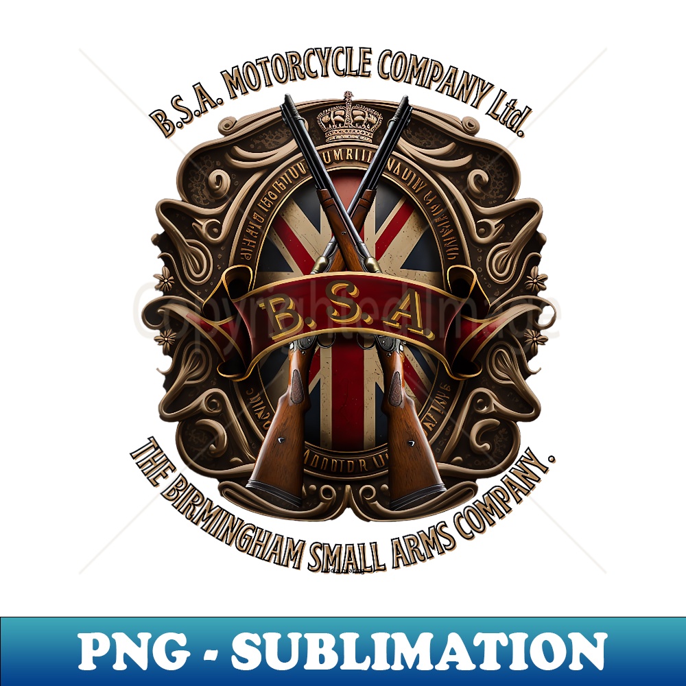 BSA Vintage style motorcycle badge - Instant Sublimation Dig | Inspire ...