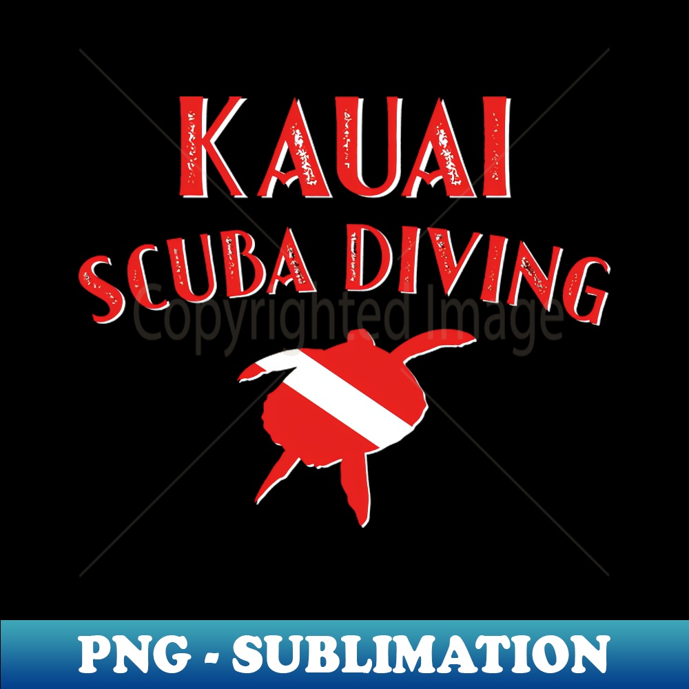 Kauai Scuba Diving - Sea Turtle Diver Down Flag - PNG Trans - Inspire ...