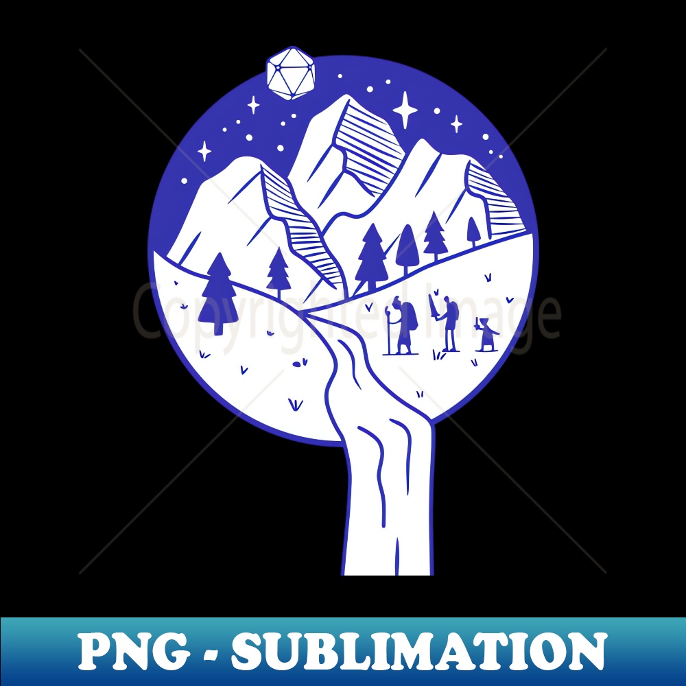 DD D20 Fantasy Landscape - Signature Sublimation PNG File - | Inspire ...