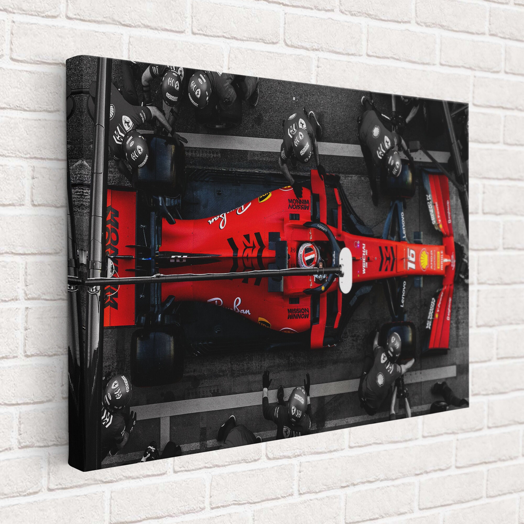 Ferrari F1 Team Canvas or Poster, Ferrari Car Canvas, Charle | Inspire ...