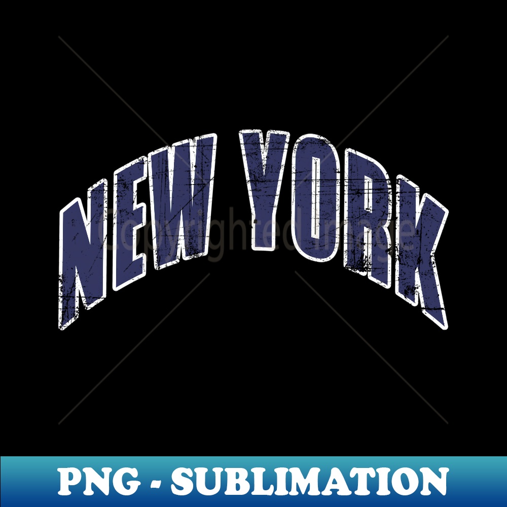 Classic Vintage Retro NEW YORK Navy Blue Text - Heather Grey | Inspire ...