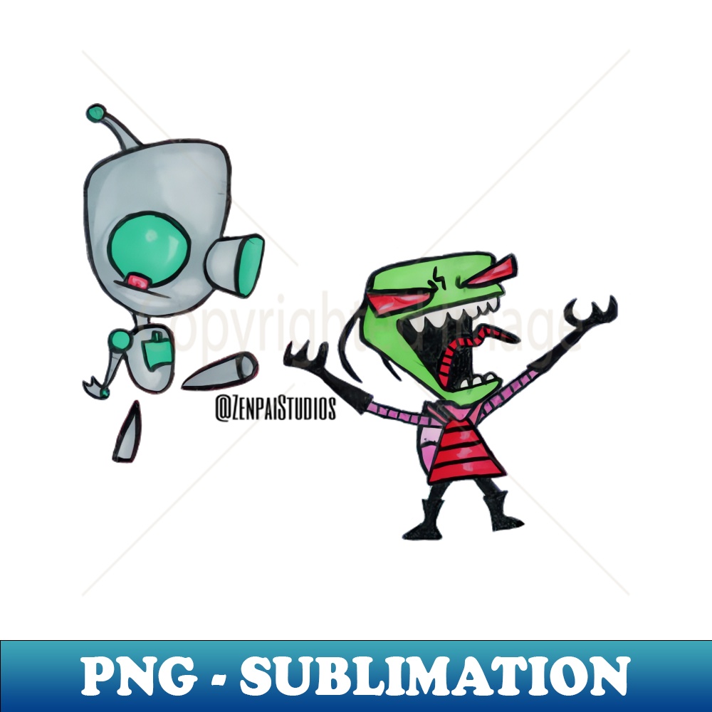 Invader zim - PNG Transparent Digital Download File for Subl | Inspire ...