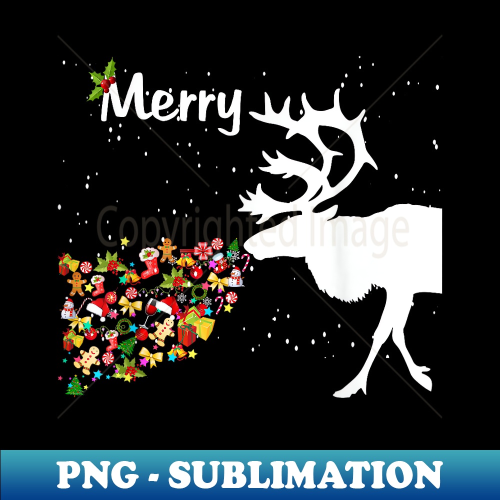 Couples Sick Reindeer DIY Funny Ugly Christmas er - Instant | Inspire ...