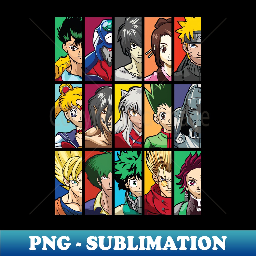 Anime Legends Hero Headshots Shirt - Special Edition Sublima | Inspire ...