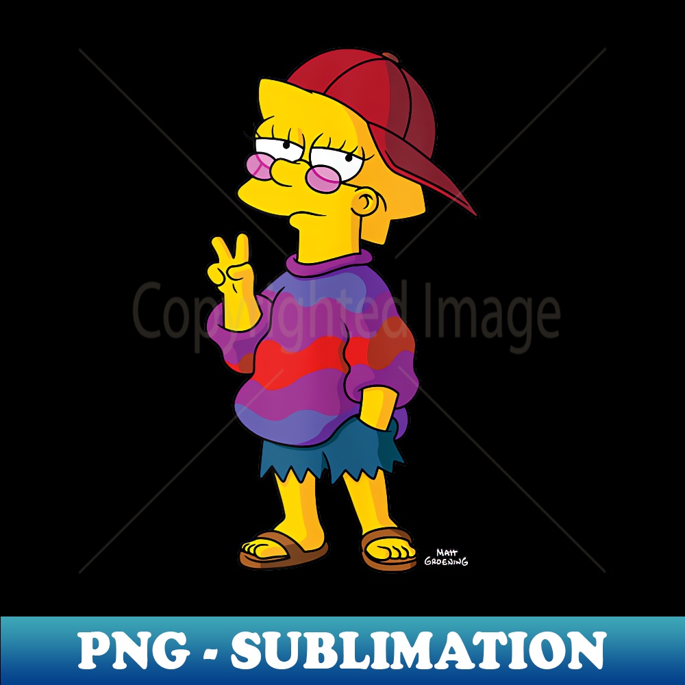 The Simpsons Cool Kid Lisa - Instant Sublimation Digital Dow | Inspire ...