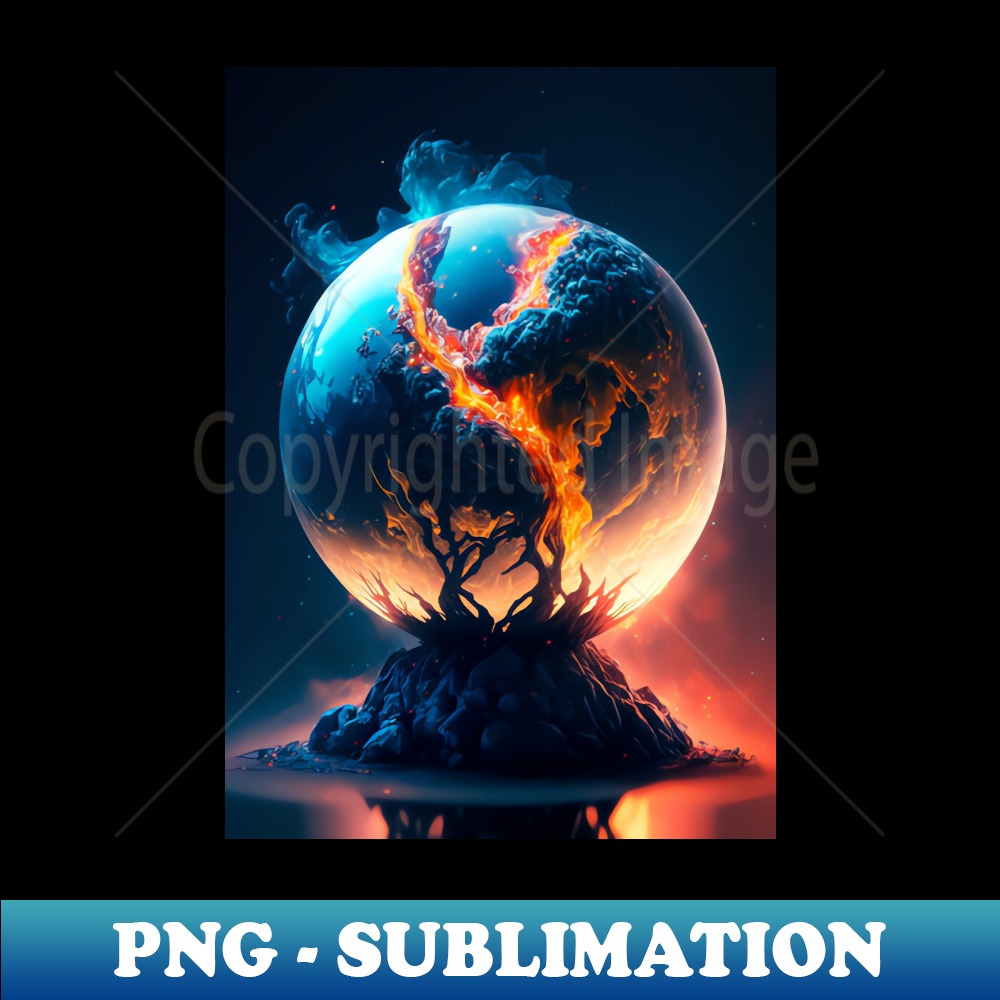Branches of life on fire - Signature Sublimation PNG File - | Inspire ...