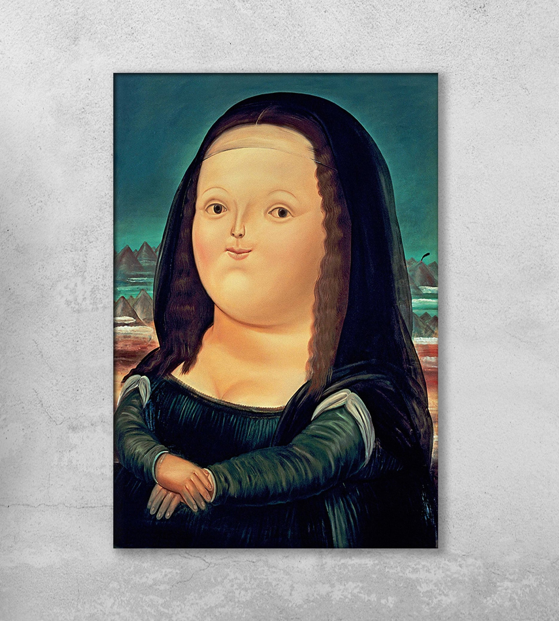 Mona Lisa by Fernando Botero Art, Botero Wall Art, Hight Qua | Inspire ...