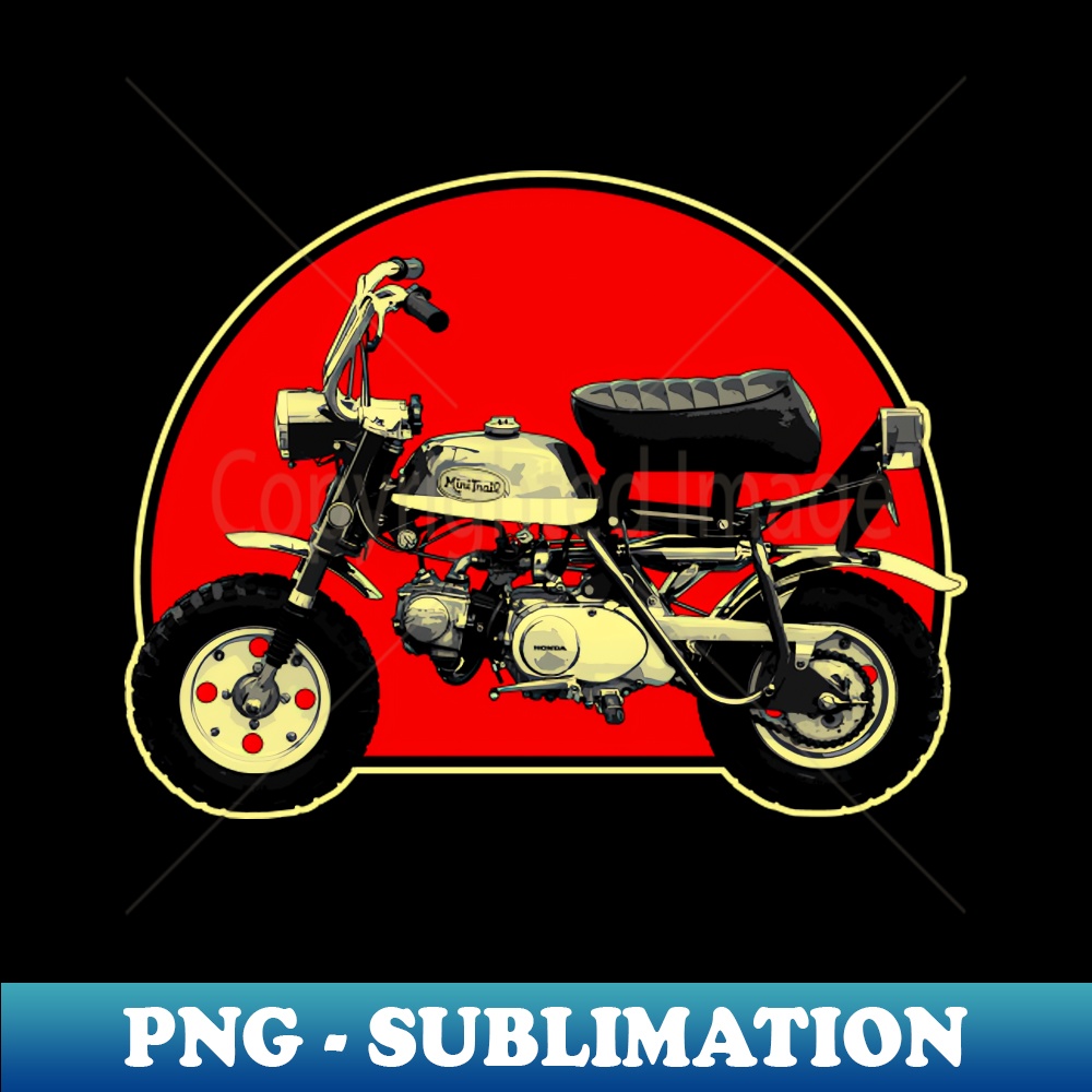 1969 Honda Z50A Monkey Bike Retro Red Circle Motorcycle - PN | Inspire ...