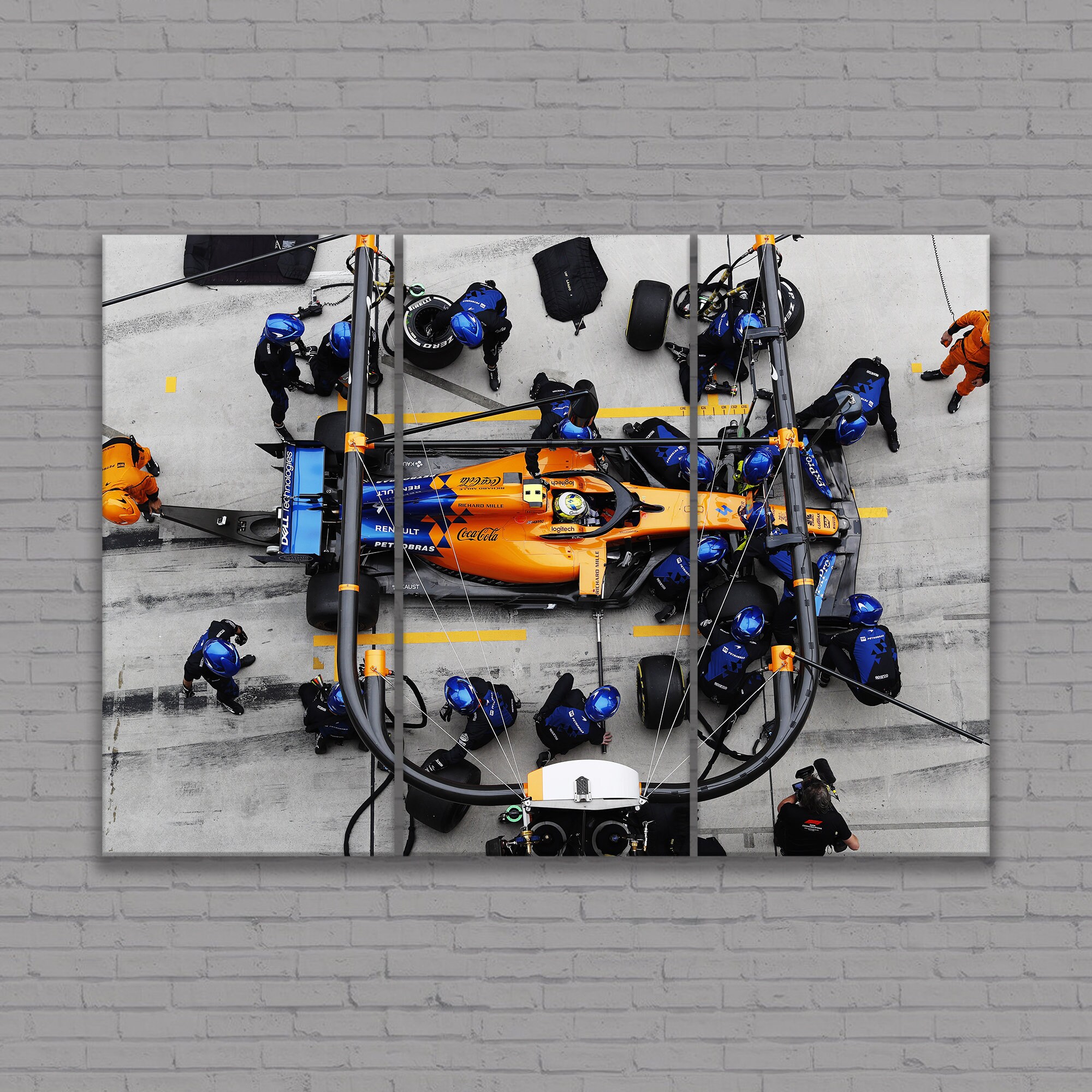 Norris Mclaren F1 Canvas, Formula 1 Poster, Lando Norris pos | Inspire ...