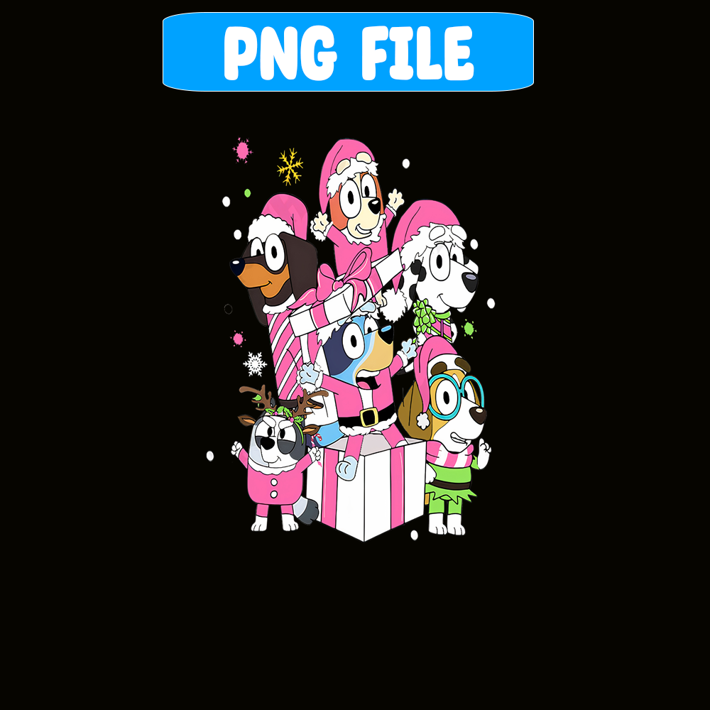 Bluey and friends pink png | Inspire Uplift