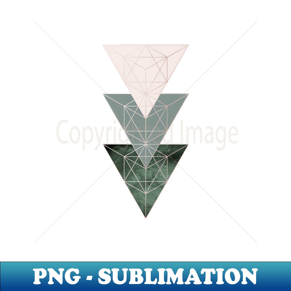 Pink and Green Triangles - Decorative Sublimation PNG File - | Inspire ...