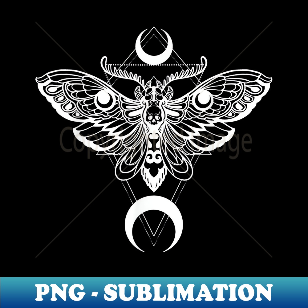 Dark Alchemy Lunar Moth Esoteric Sacred Geometry - Decorativ | Inspire ...