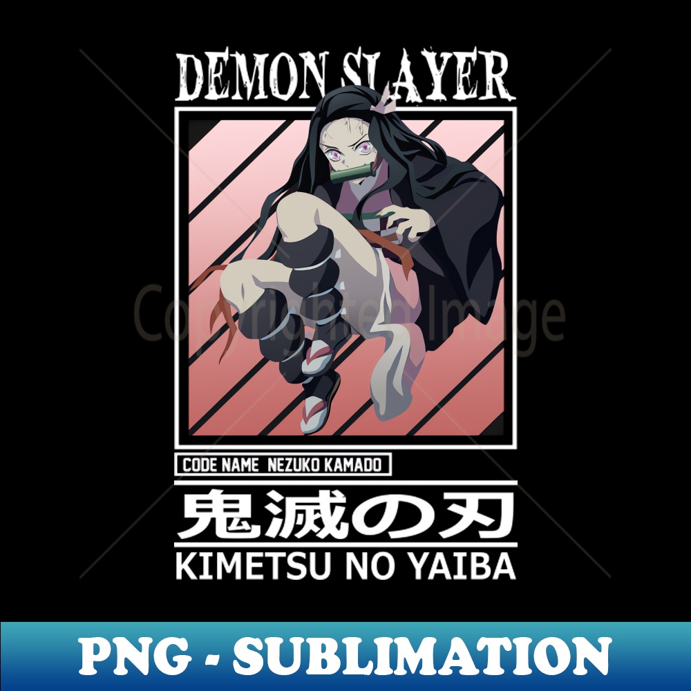 Kimetsu No Demon Nezuko - PNG Transparent Sublimation Design | Inspire ...