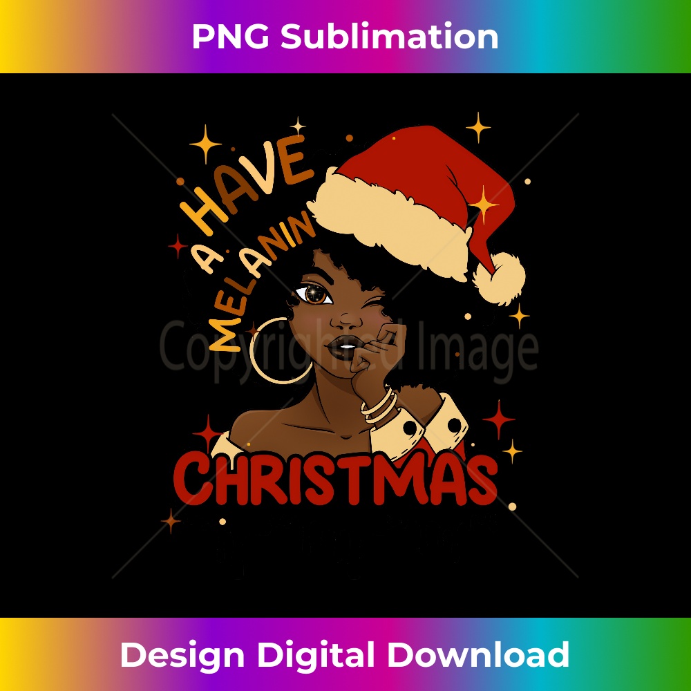 Have A Melanin Christmas African American Black Woman Xmas L | Inspire ...