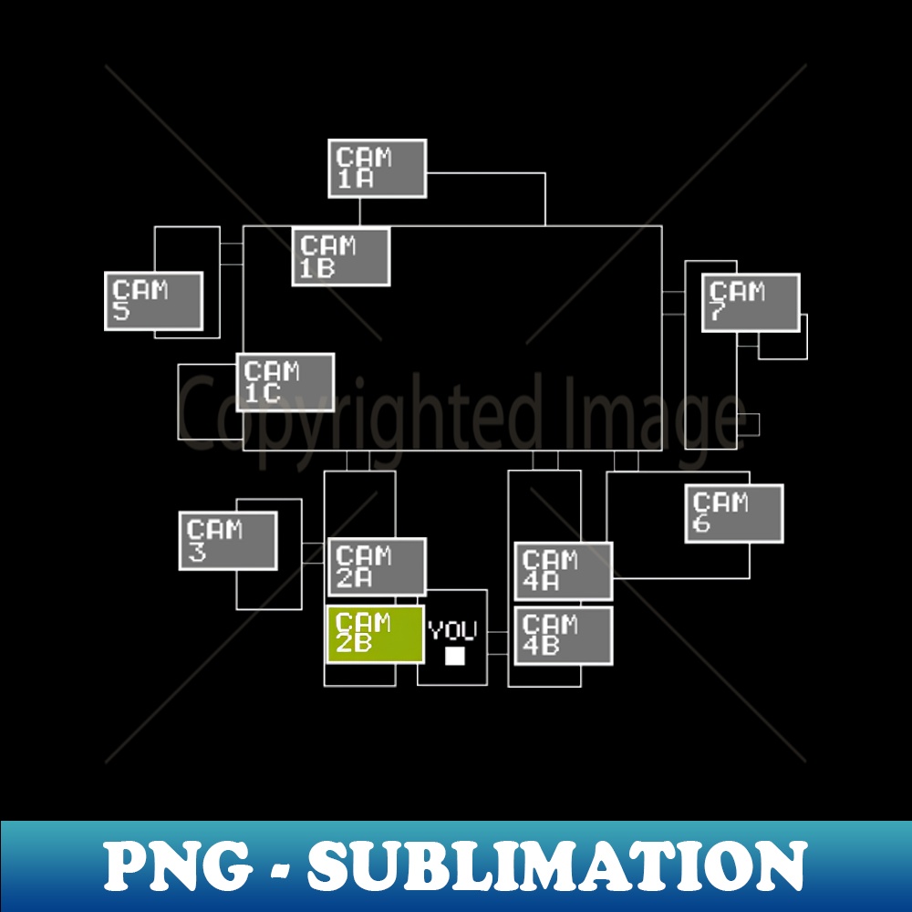 Five Nights At Freddys Map Retro Png Sublimation Digital D Inspire Uplift