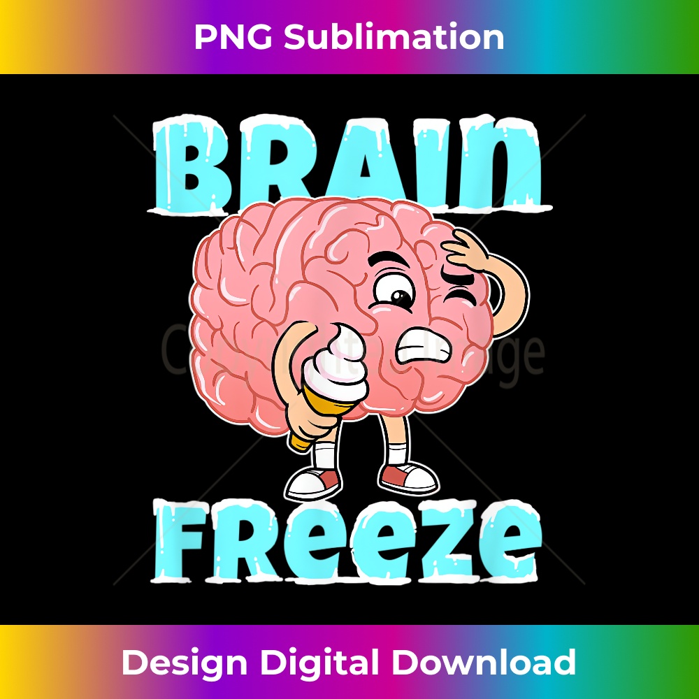 Funny Cold Brain Freeze Ice Cream Frost Frosty Brain Cooling | Inspire ...