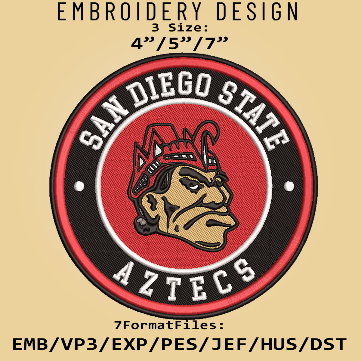 aztec embroidery art - Inspire Uplift