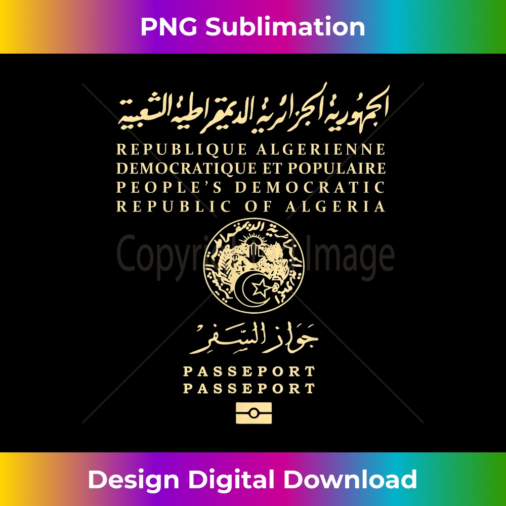 Algerian Passport - Bohemian Sublimation Digital Download - | Inspire ...