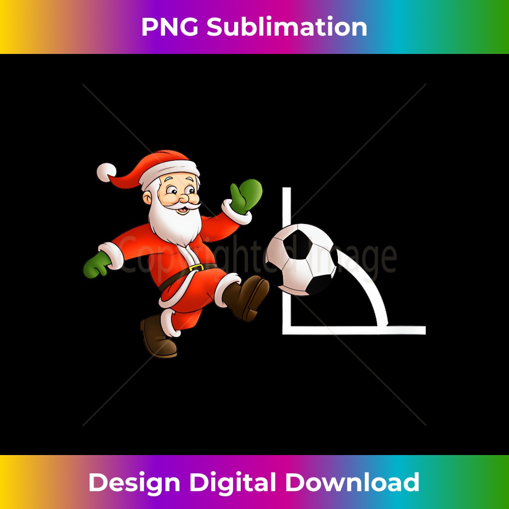 Funny soccer players offense corner kick. Santa Christmas Ta | Inspire ...