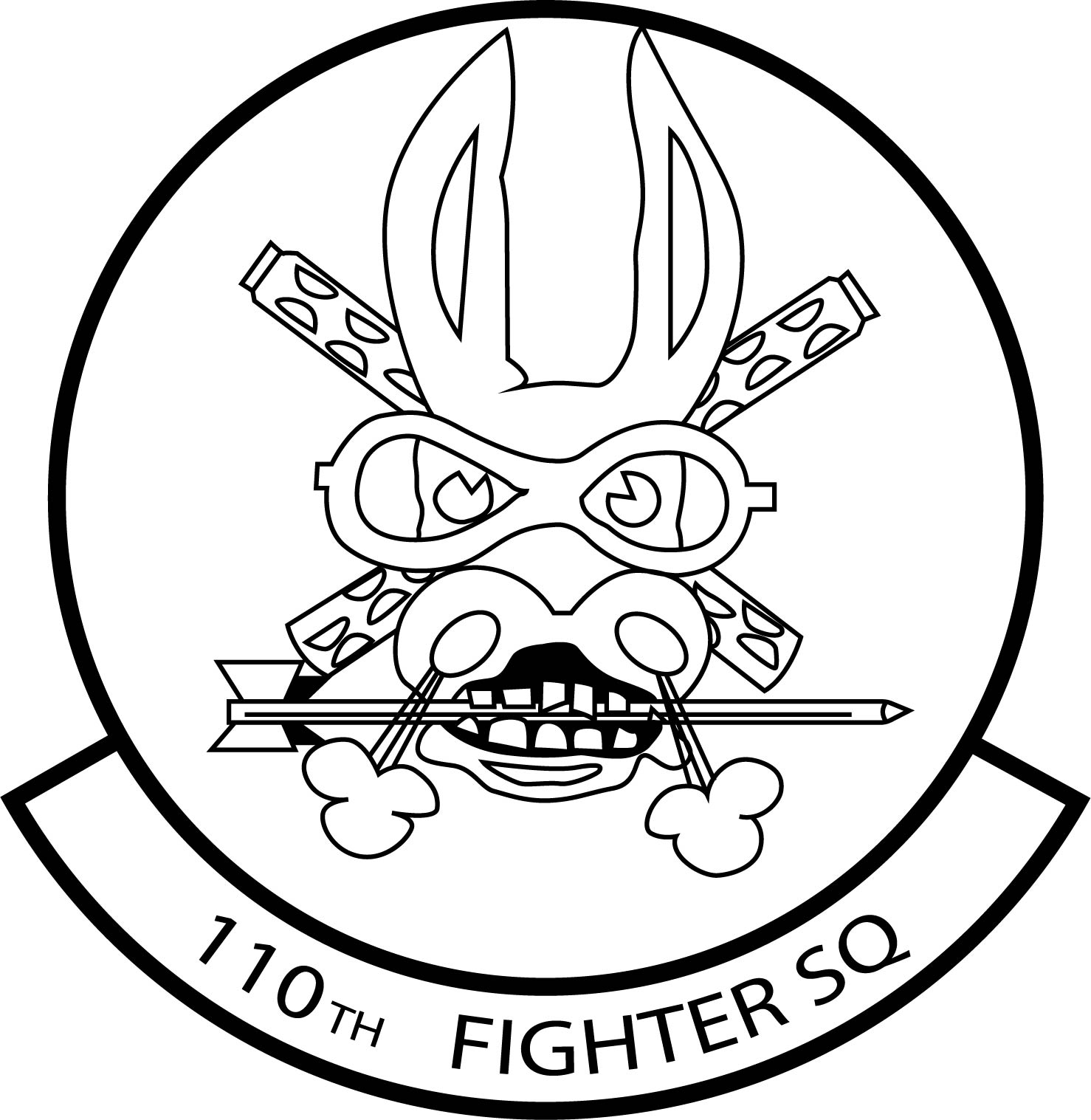 USAF 110th FIGHTER SQUADRON AIR FORCE 110th FS EMBLEM BADGE | Inspire ...