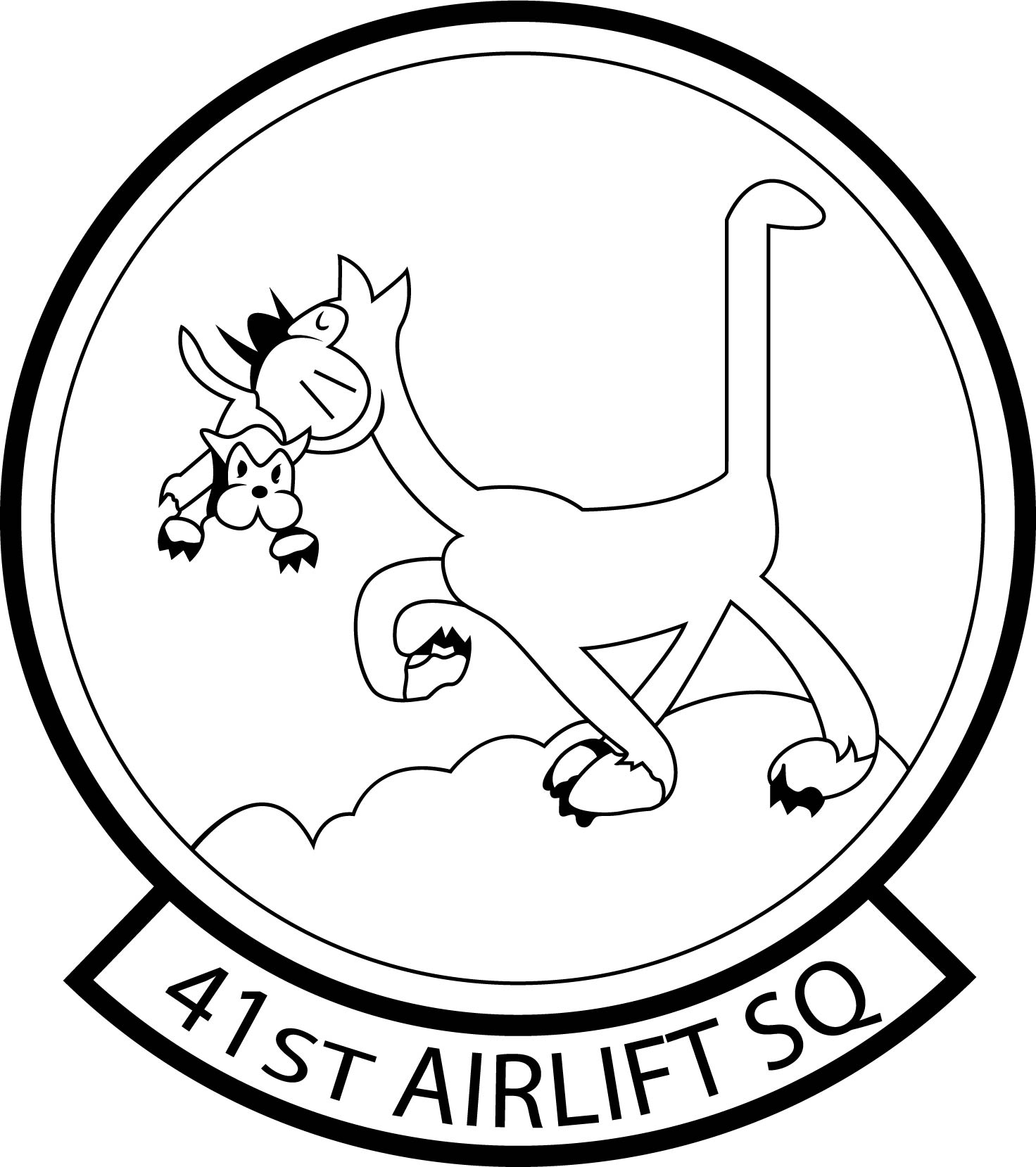 41 st AIRLIFT SQUADRON USAF PATCH VECTOR FILE SVG DXF EPS PN | Inspire ...
