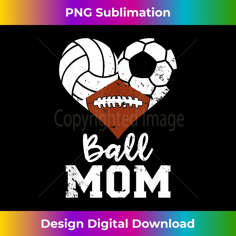 Ball Mom Funny Soccer Football Volleyball Mom - Artisanal Su - Inspire ...